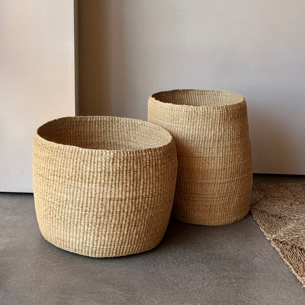 LARGE OVERSIZED HAND WOVEN BASKETS made from sustainable materials ...